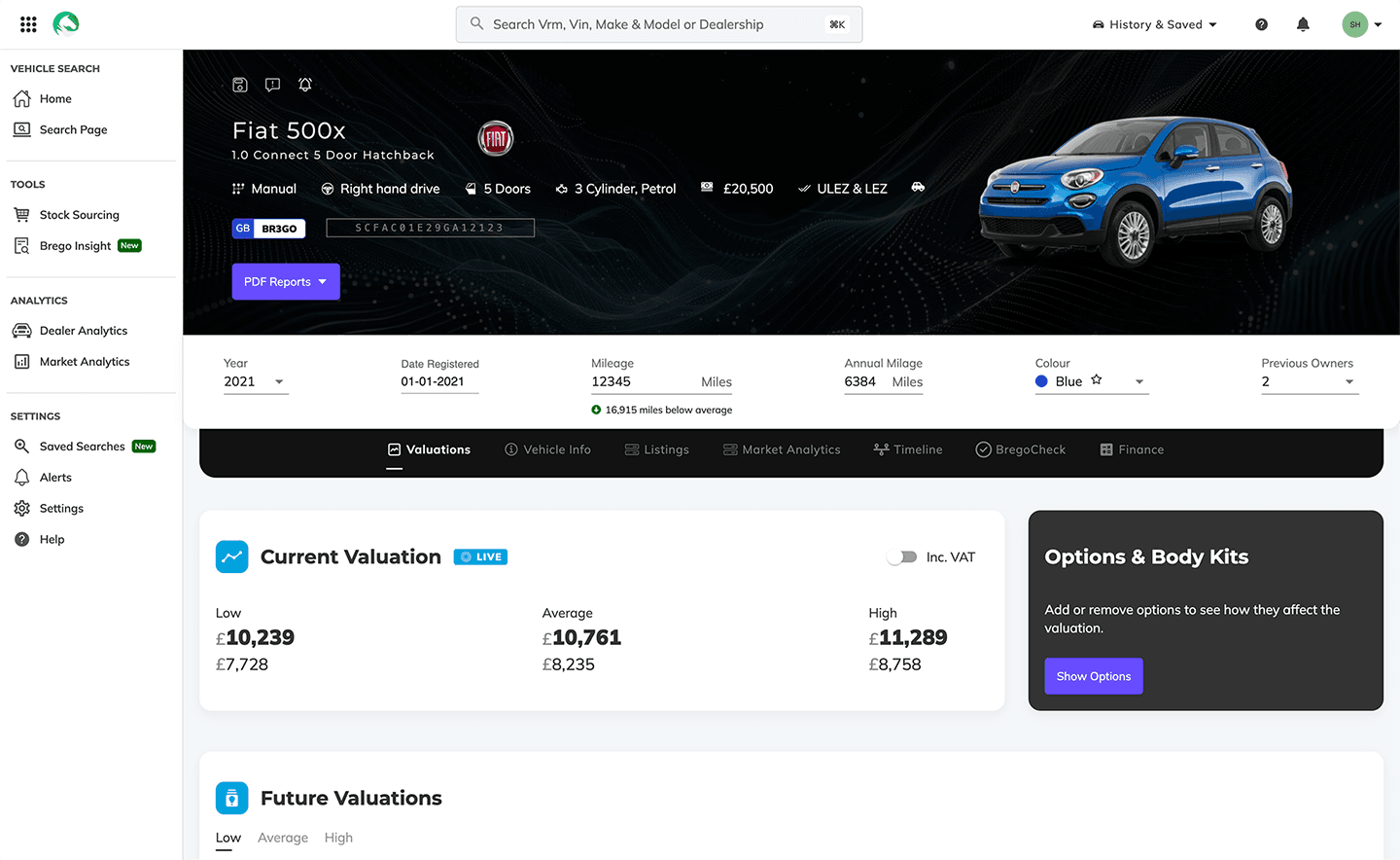 Brego - Vehicle Valuations, Analytics and Data powered by AI